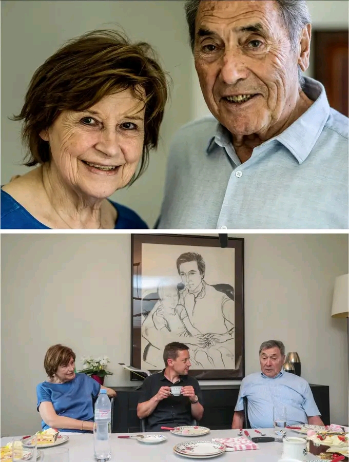 Claudine Acou, de echtgenote van Eddy Merckx, wil iedereen bedanken die ...